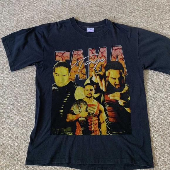 Tops | Tama Tonga Wwe Unisex Black Tshirt | Poshmark